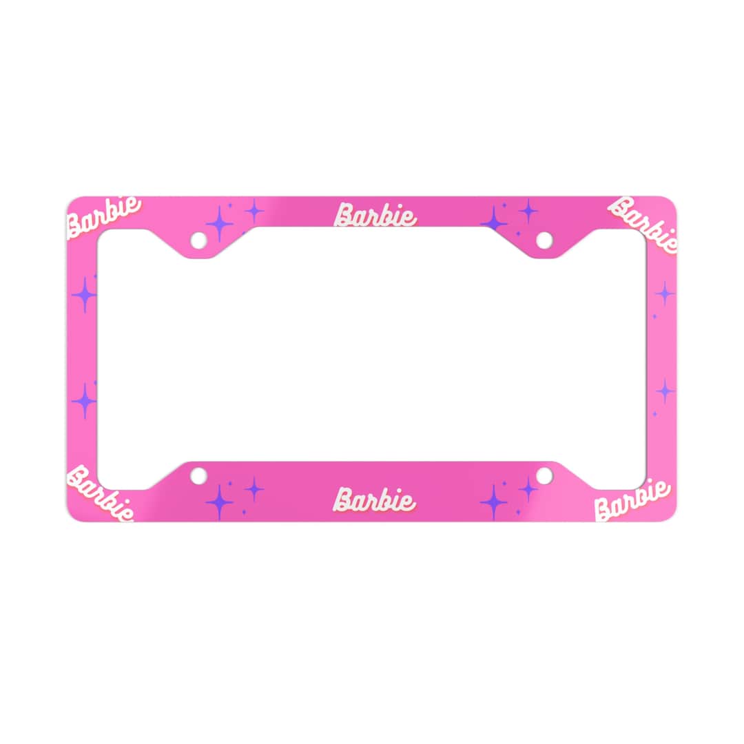 Barbie Metal License Plate Frame Barbie License Plate Frame - Etsy