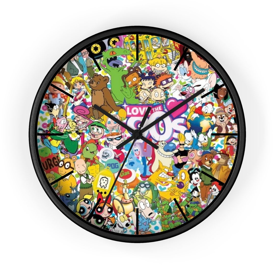 Love the 90s Wall Clock 90s Wall Clock - Etsy