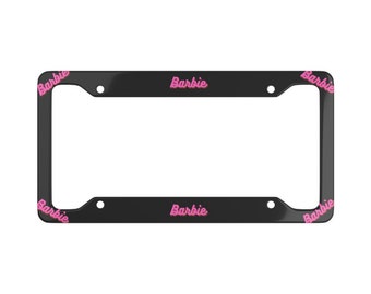 Custom Rhinestone Barbie License Plate Plaque - Etsy