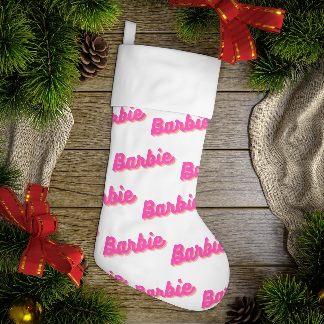 Barbie Holiday Stocking Barbie Theme Christmas Stocking - Etsy