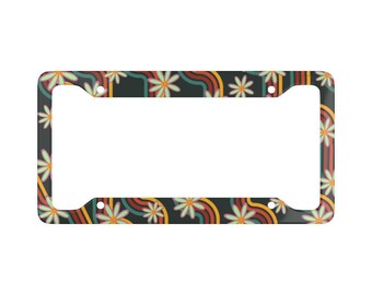 Groovy License Plate Frame - Etsy