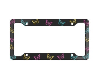Butterfly License Plate Frame - Etsy