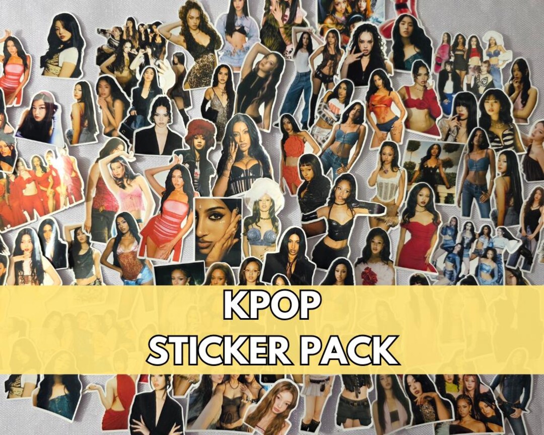KPOP Sticker Pack - 15 Count - Water-resistant Vinyl Sticker Mystery ...