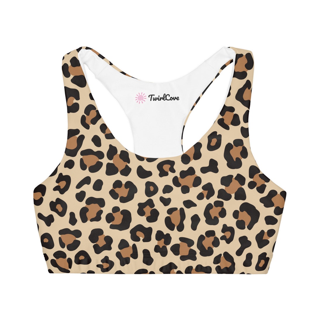 Girls Leopard Print Sports Bra Stylish, Soft, and Perfect for Active ...