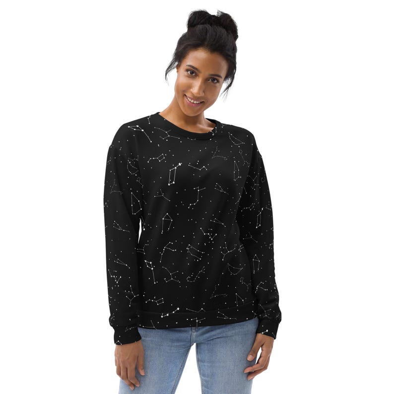 Realistic Constellations Sweatshirt With Brushed Inner Fleece - Etsy