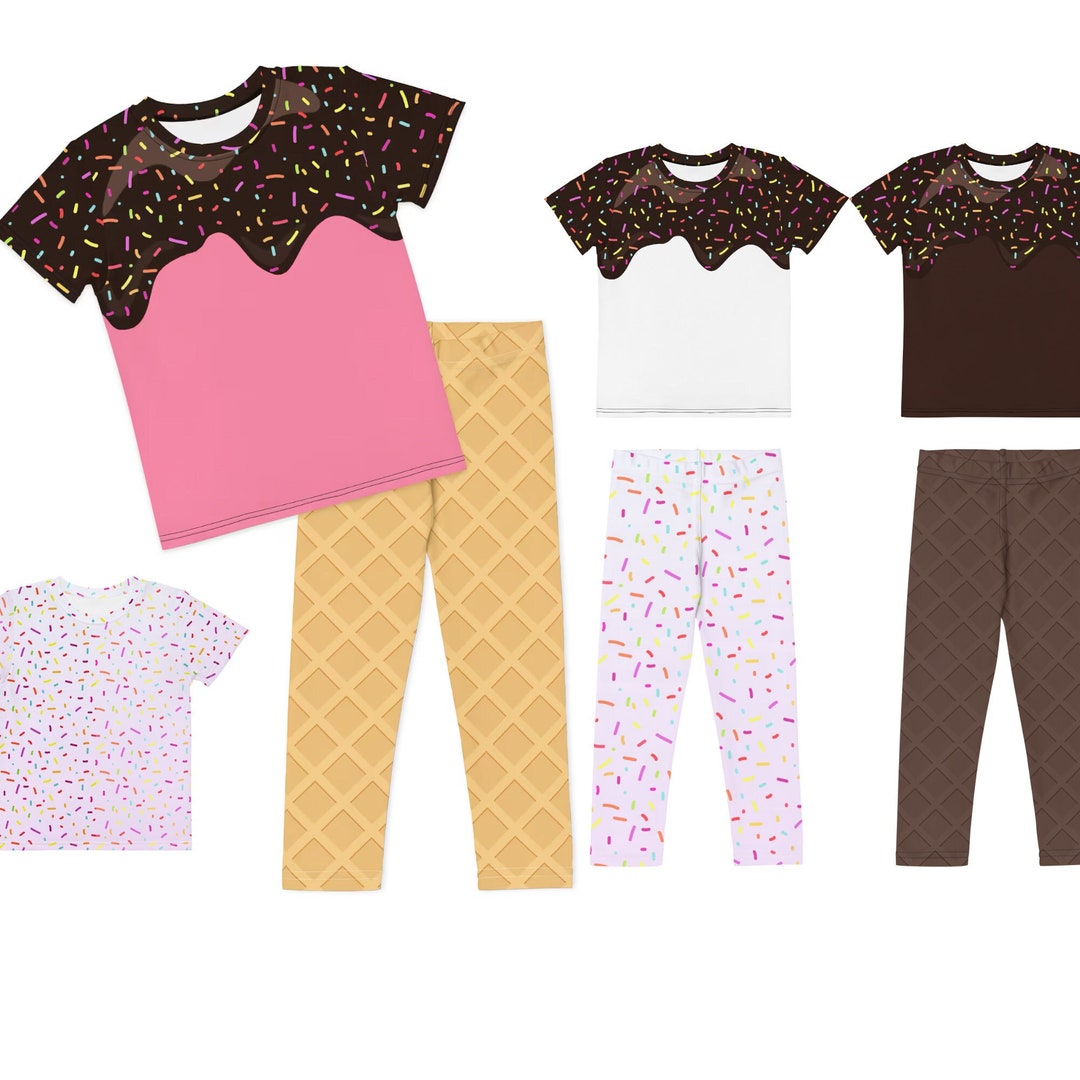Kids Ice Cream Cone Outfit Ice Cream Birthday Party Ice Cream Sprinkles ...