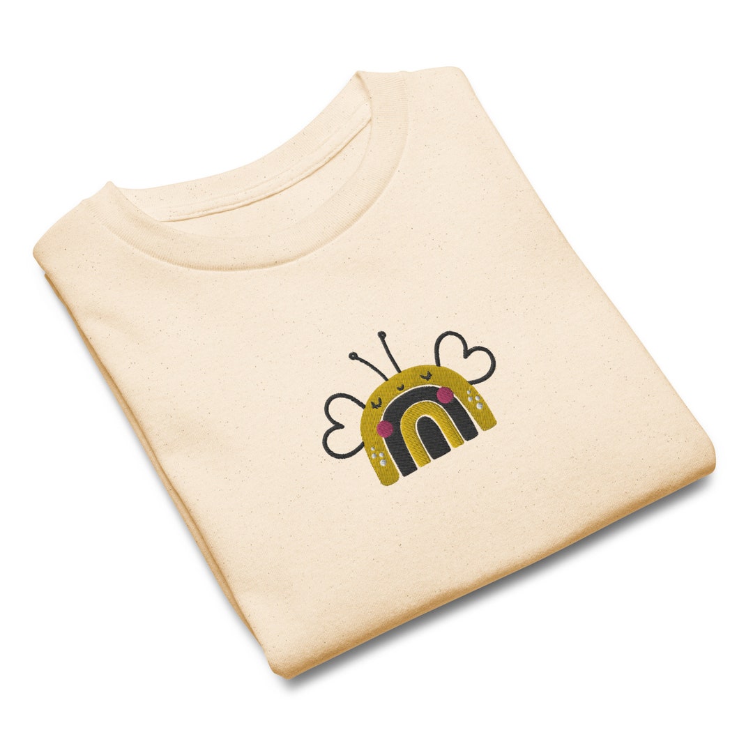Kids Bee Embroidered T-shirt Soft and Comfy Bee Lovers Gift - Etsy