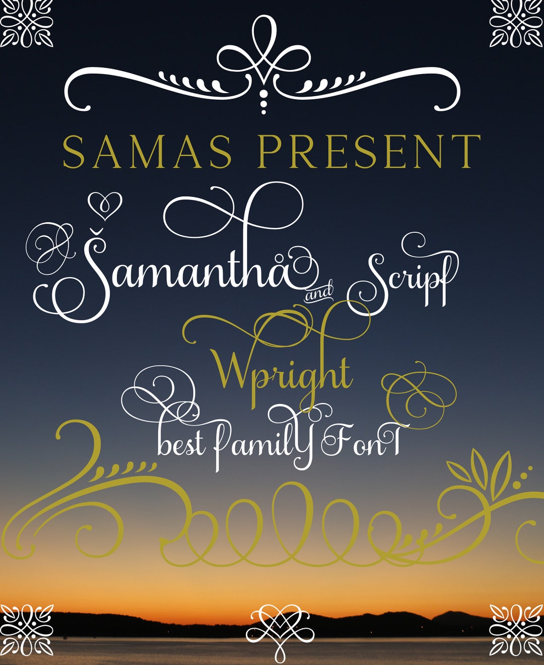 Samantha Upright Script FAMILY Font File Instant Download - Etsy