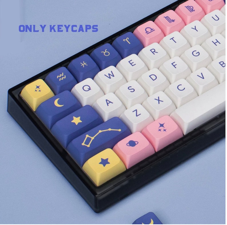 Kawaii 134 Keycaps Only PBT Dye-sublimation XDA Profile for Mechanical ...