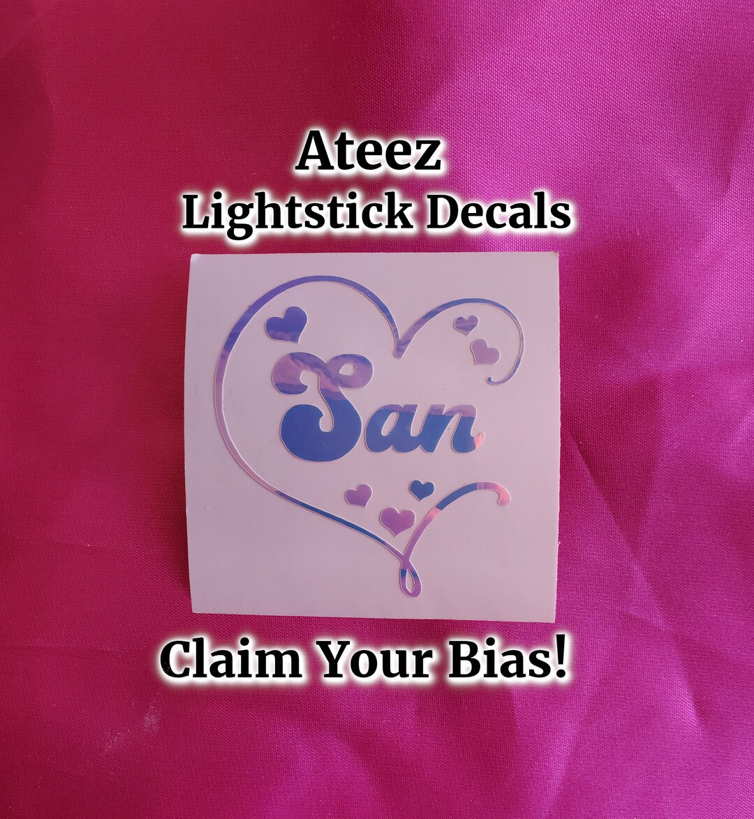 Ateez Sticker, Ateez Decal, Ateez Lightstick Decor, Atiny Decal, Ateez ...
