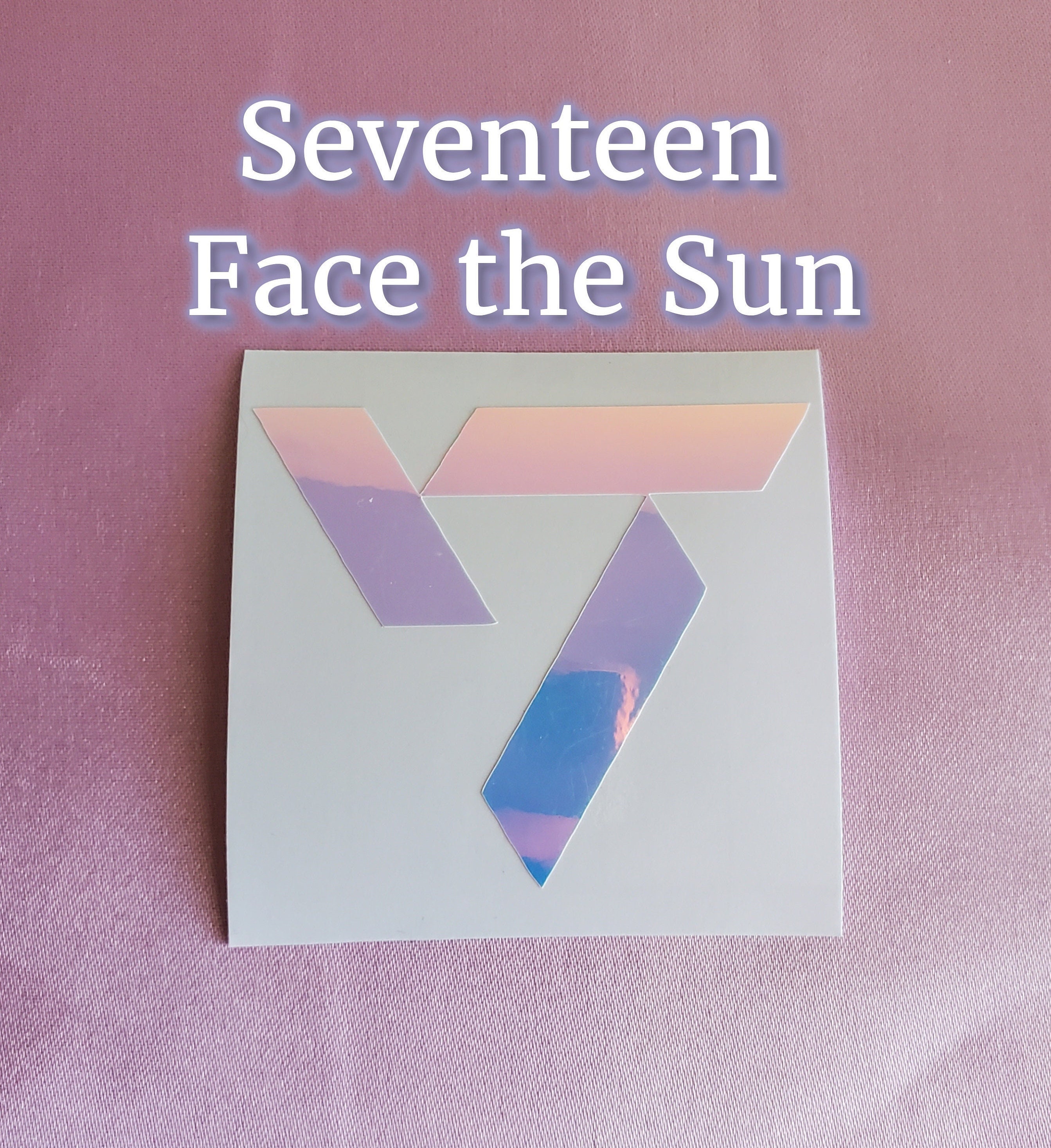 Seventeen Face the Sun Seventeen Sticker Seventeen Decals - Etsy