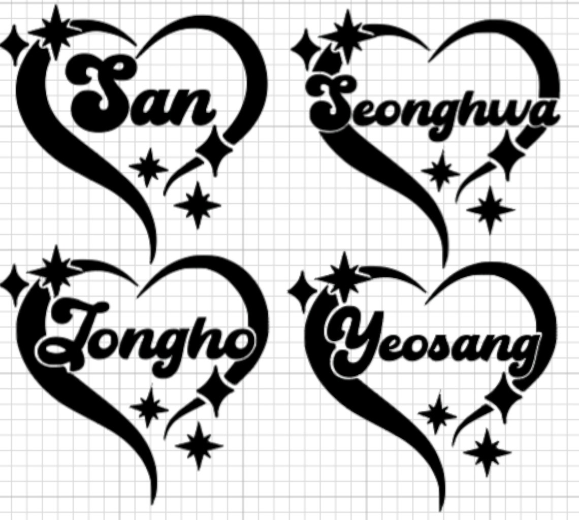 Ateez Sticker Ateez Decal Ateez Lightstick Decor Atiny - Etsy