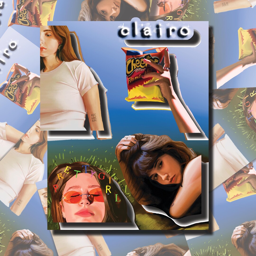 Clairo Sticker Sheet Bedroom Pop Indie Music Stickers - Etsy