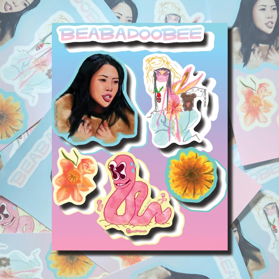 Beabadoobee Sticker Sheet Bedroom Pop Indie Music Stickers - Etsy