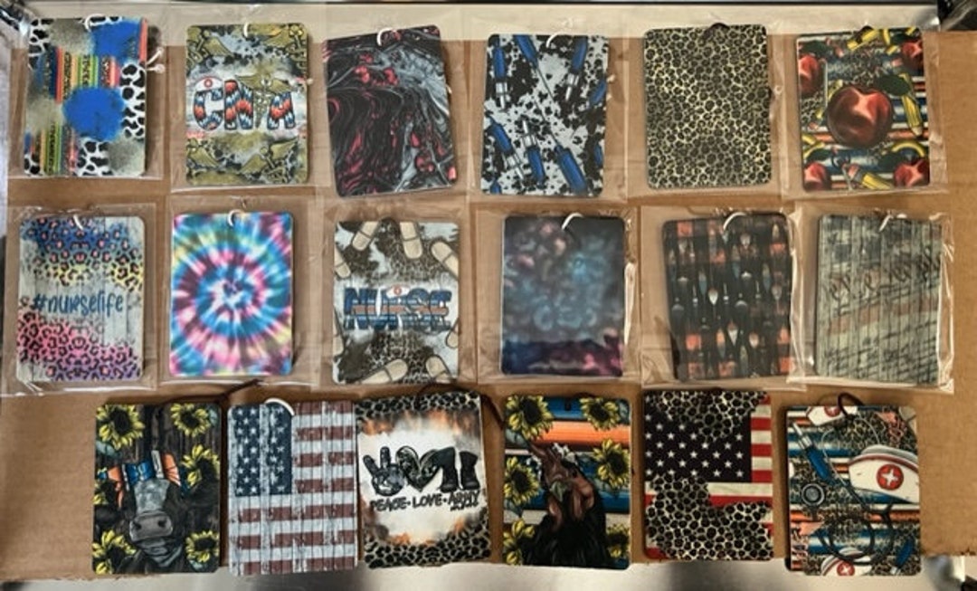 Sublimation Air Freshers, Unscented, Cute, Perfect Little Gift ...