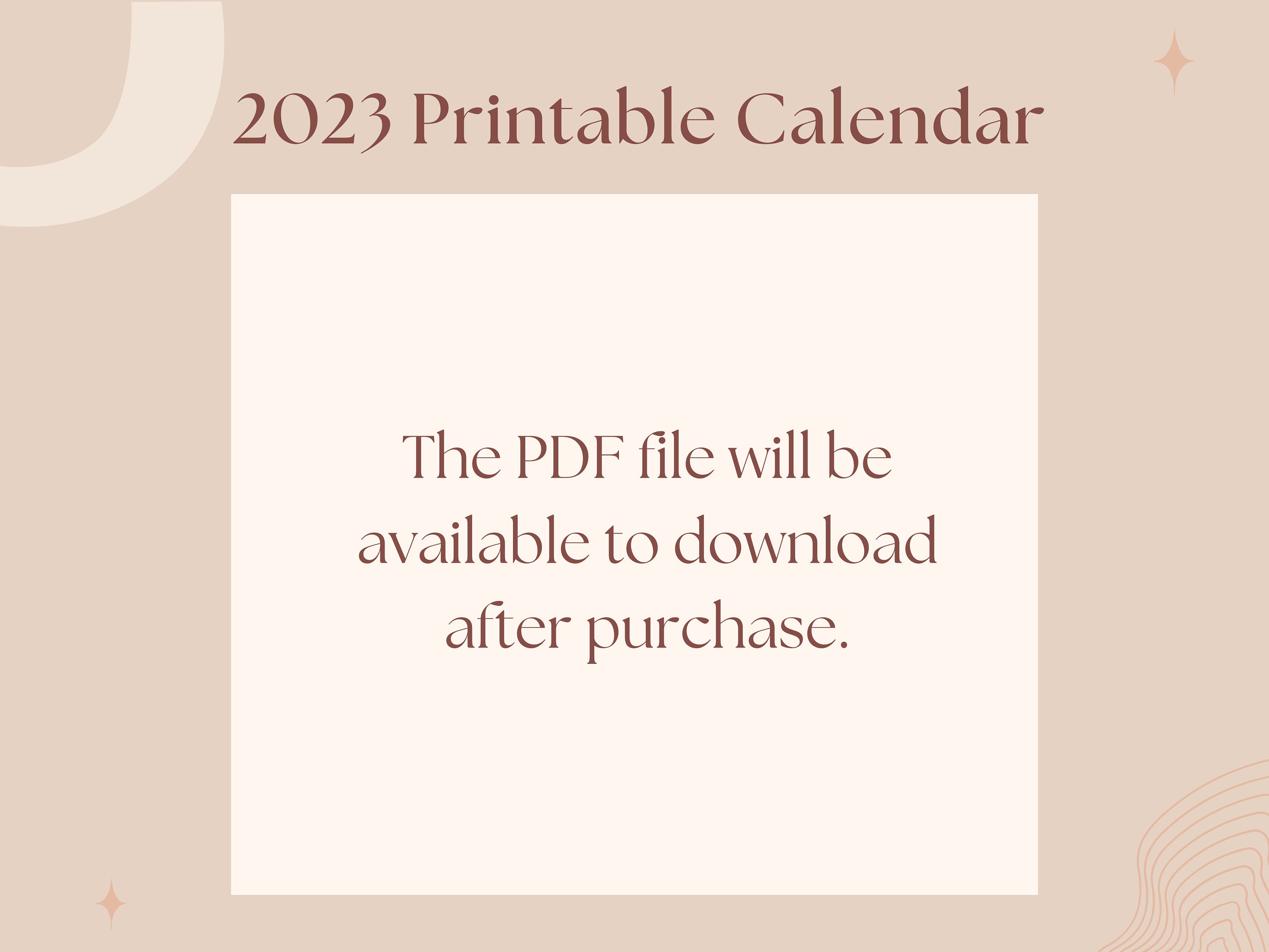 2023 Calendar Printable Digital Download Pink Edition With Flowers 12 ...