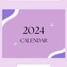 2024 Calendar Printable PDF Digital Download File 12 Months 2024 ...