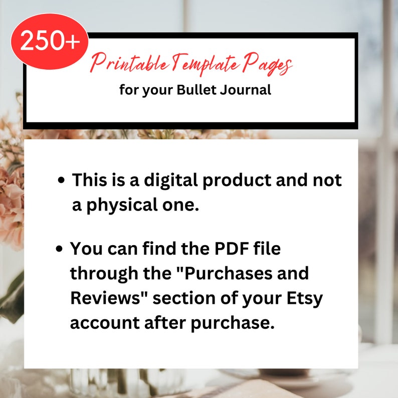 Bullet Journal Template Pages (PDF) - Etsy Australia