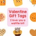 Printable Downloadable Valentine Gift Tags I Love You a Waffle Lot! - Etsy