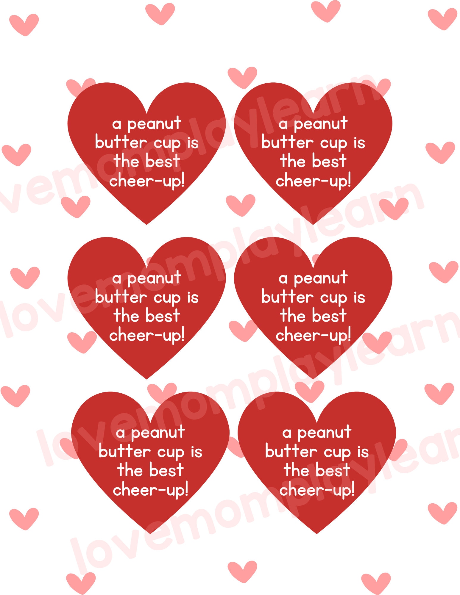 Valentine's Day Gift Reese's Peanut Butter Cups Instant Download ...