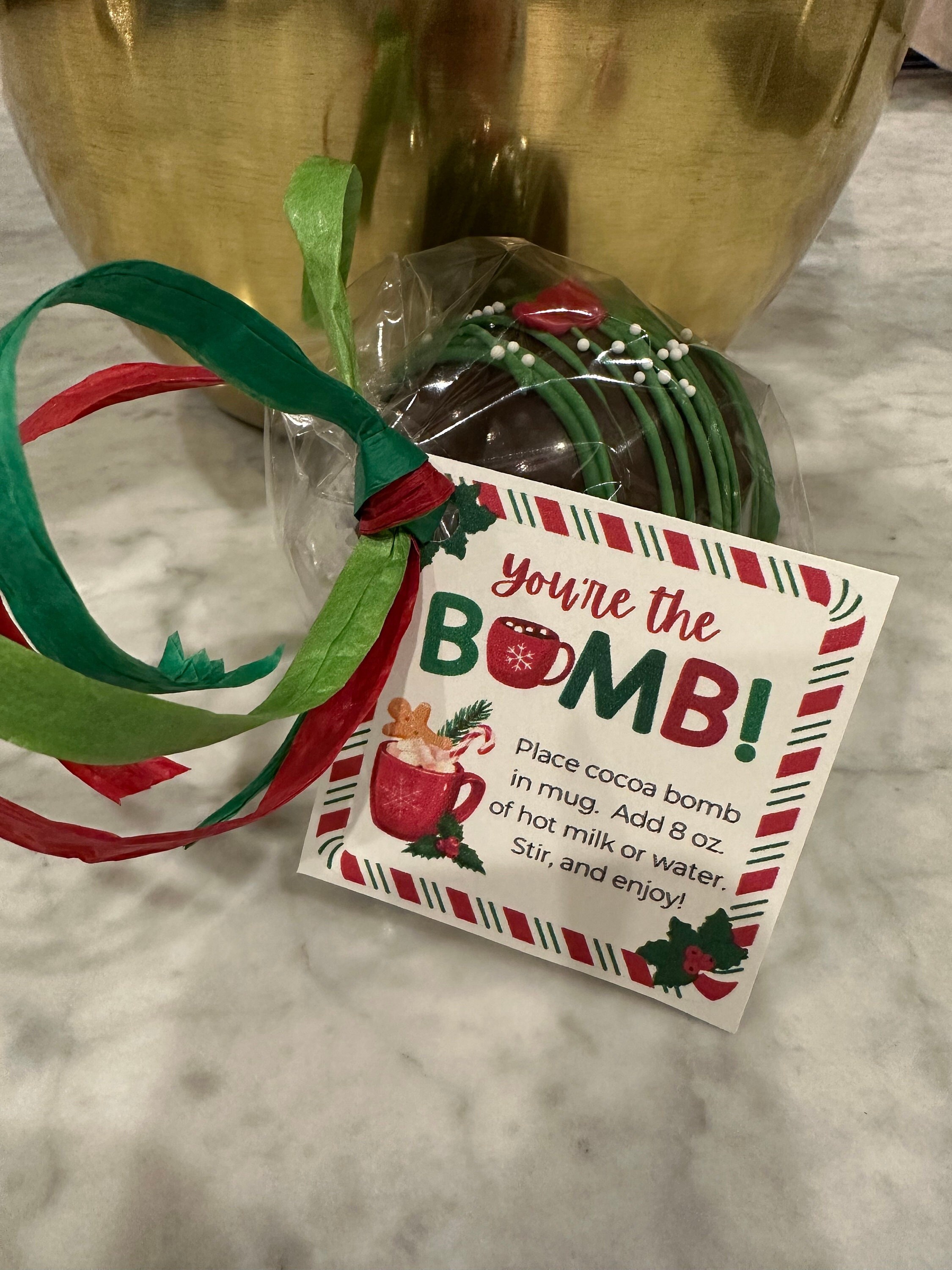 Cocoa Bomb Printable Tag - Etsy