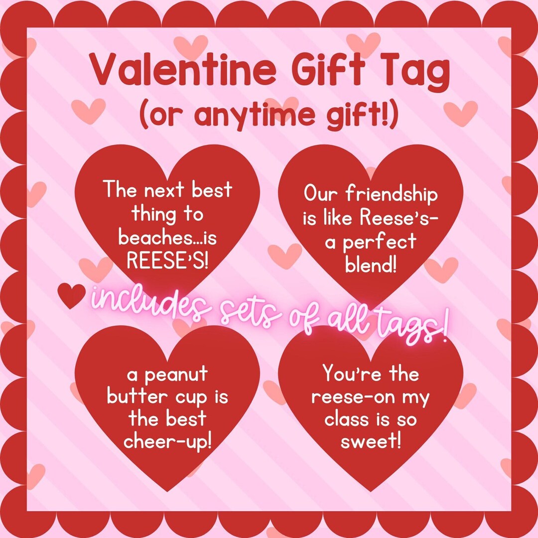 Valentine's Day Gift Reese's Peanut Butter Cups Instant Download ...
