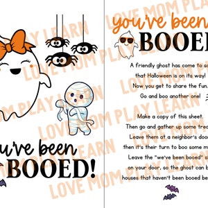 You've Been Booed Kit, Halloween Printable (digital Download) - Etsy