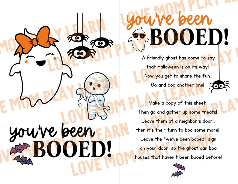 You've Been Booed! Digital Download Printable, You've Been Booed Kit ...