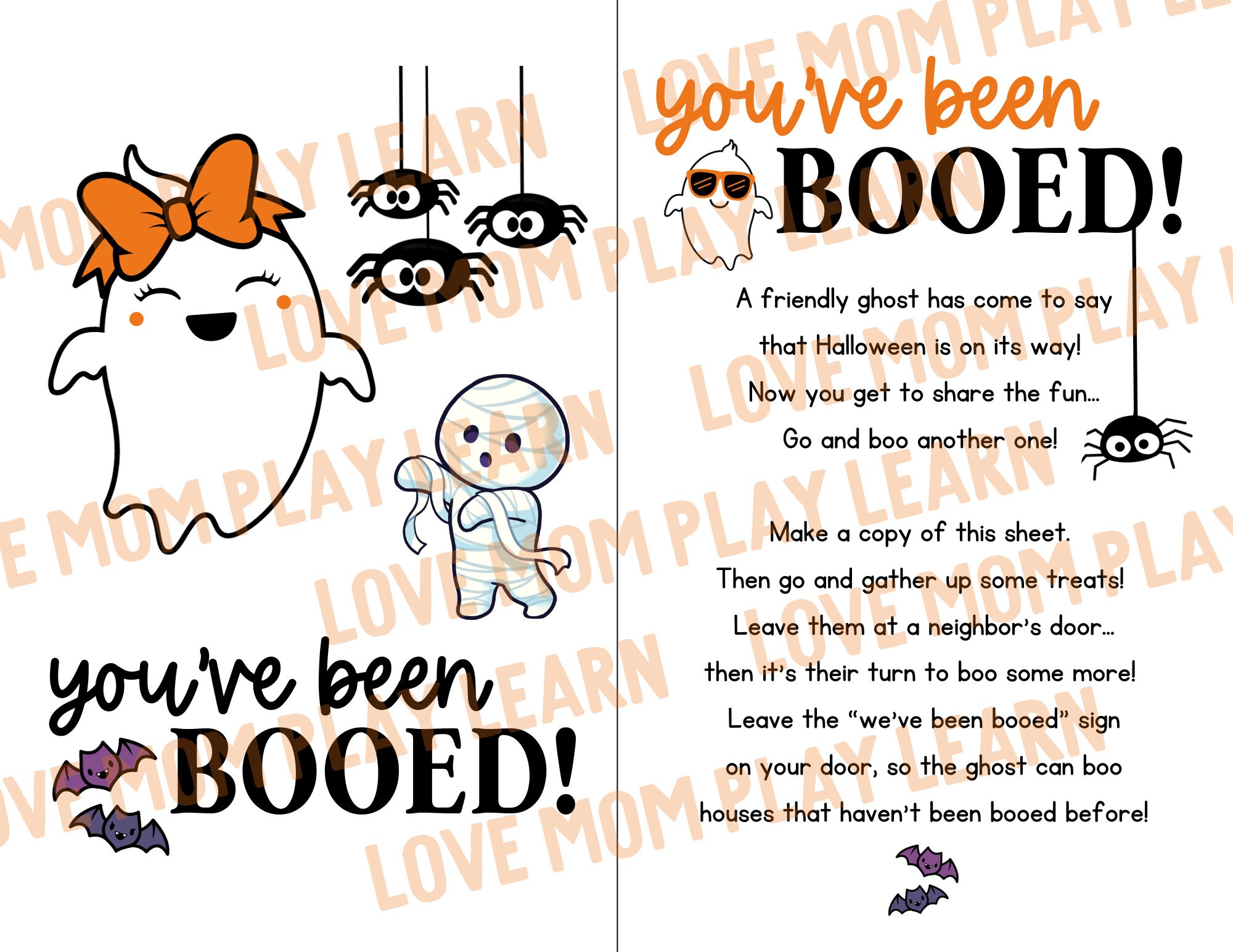 You've Been Booed! Digital Download Printable, You've Been Booed Kit ...