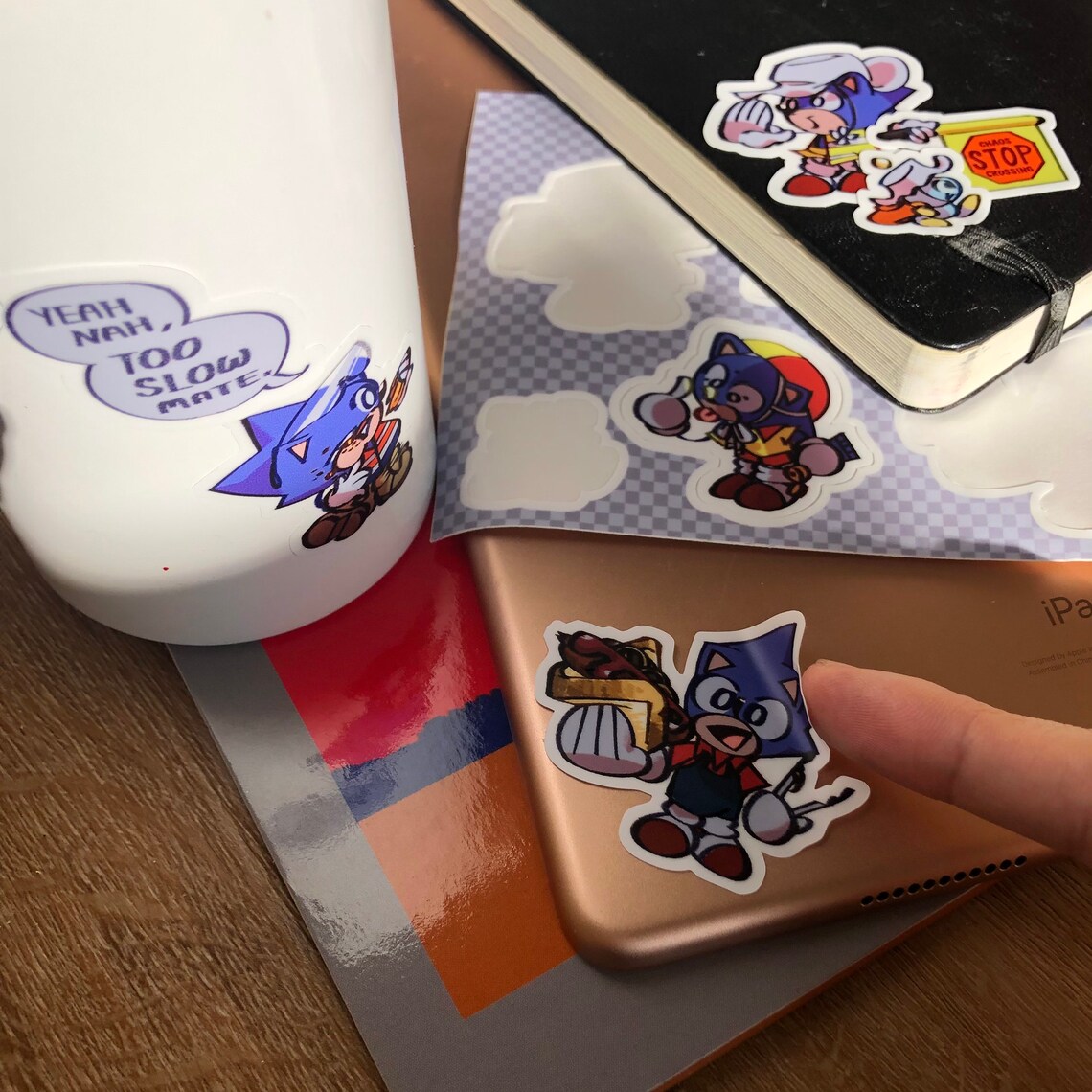 Sonic but He's 'strayan オーストラリアのソニック Sticker Sheet - Etsy