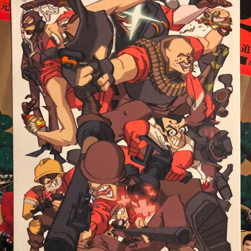 Team Fortress 2 チームフォートレス二 Print - Etsy