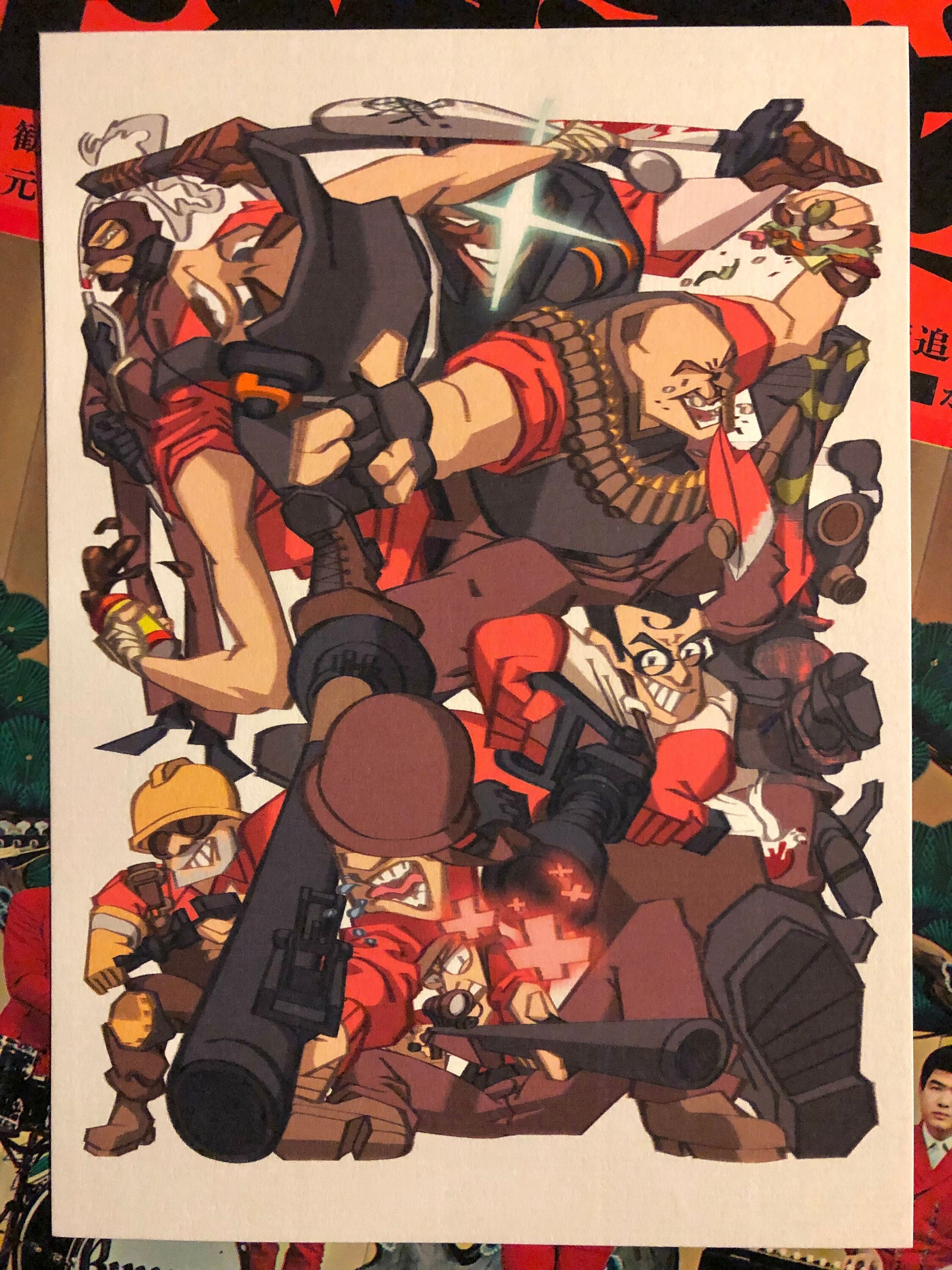 Team Fortress 2 チームフォートレス二 Print - Etsy