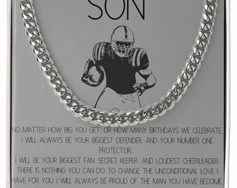 Football Chain Necklace - Etsy