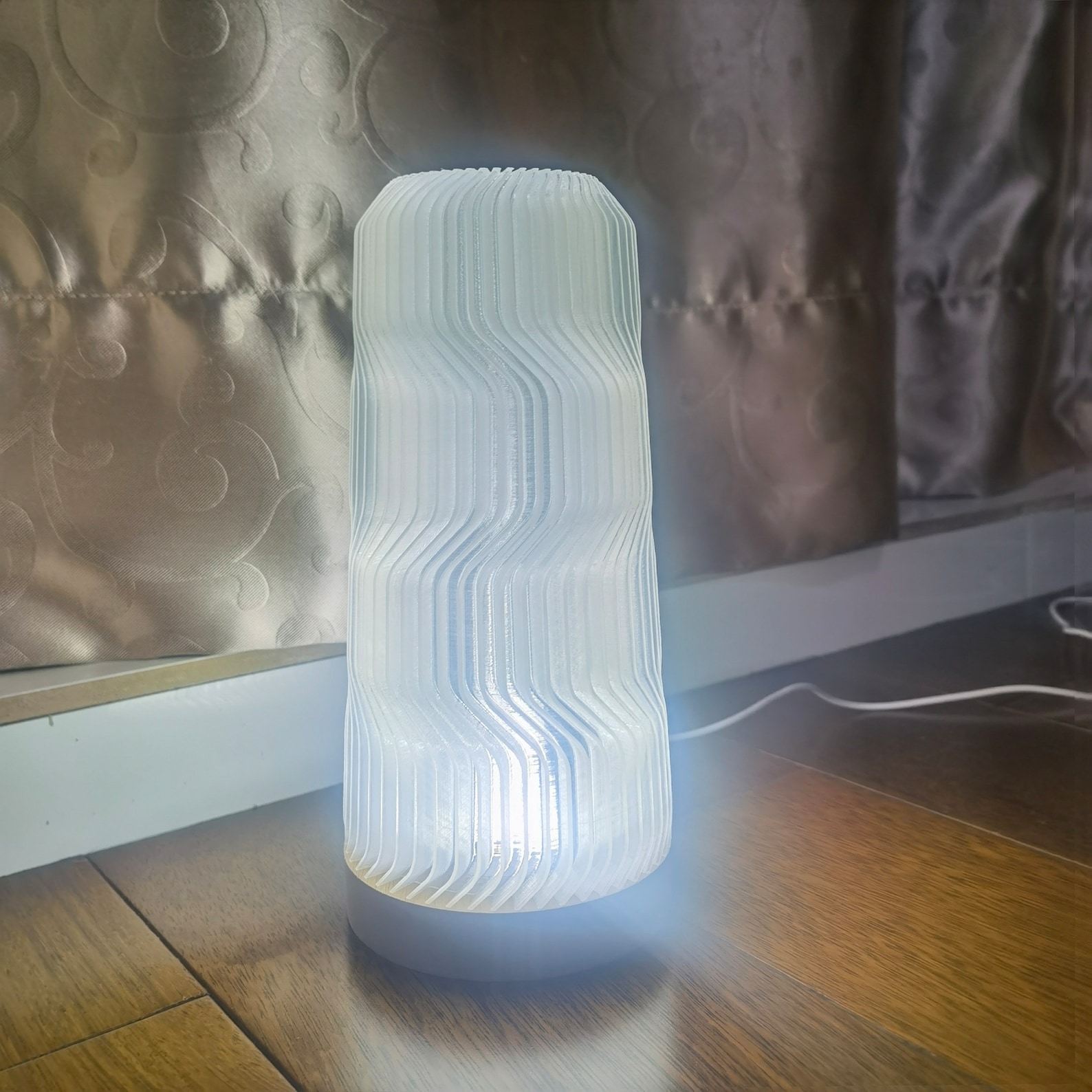 Wave Table Lamp Multicolored 3D Printed Modern Home Decor - Etsy