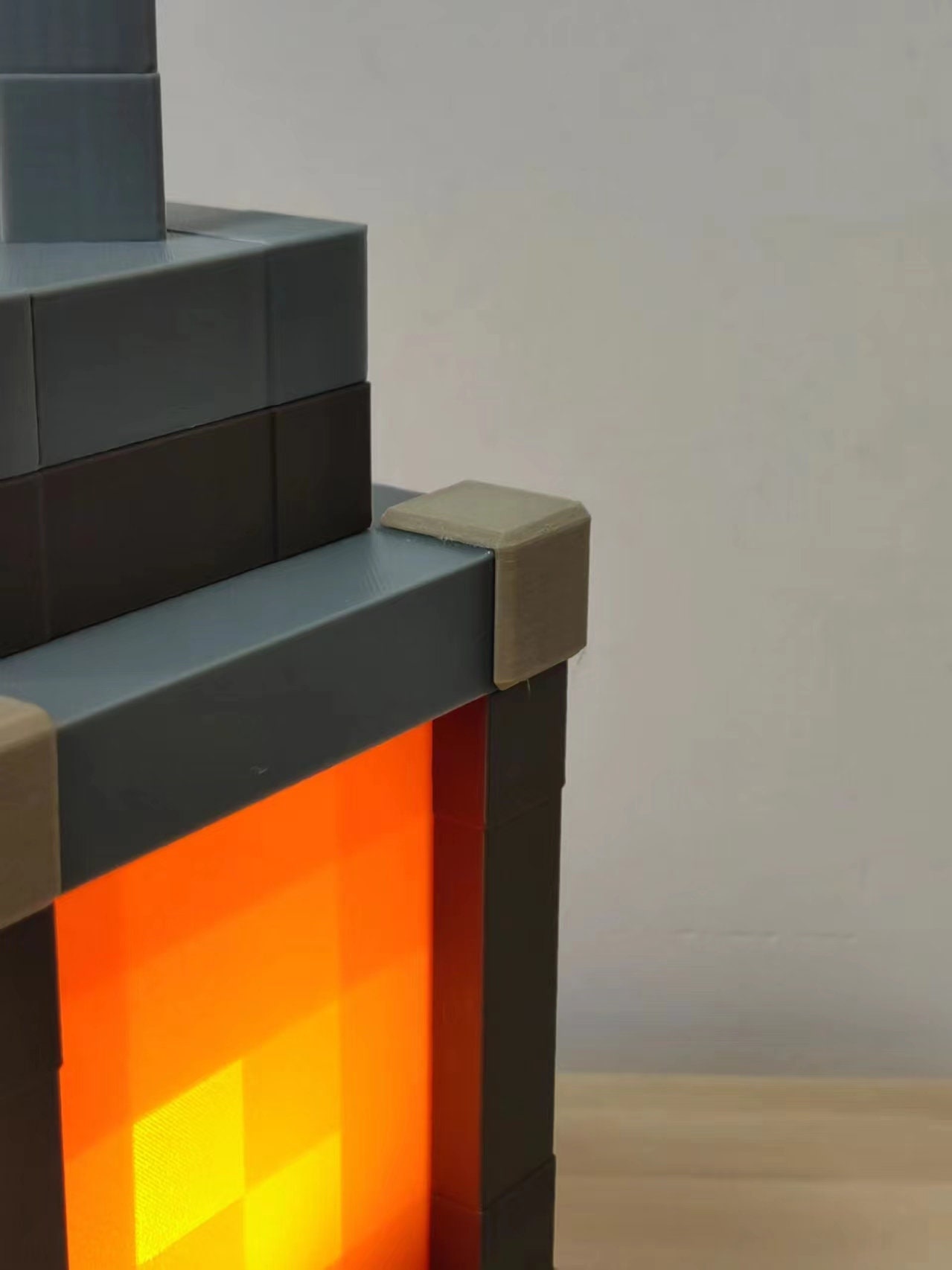 Pixelated Night Light Lantern Chargeable & Bigger Night Lamp Birthday ...