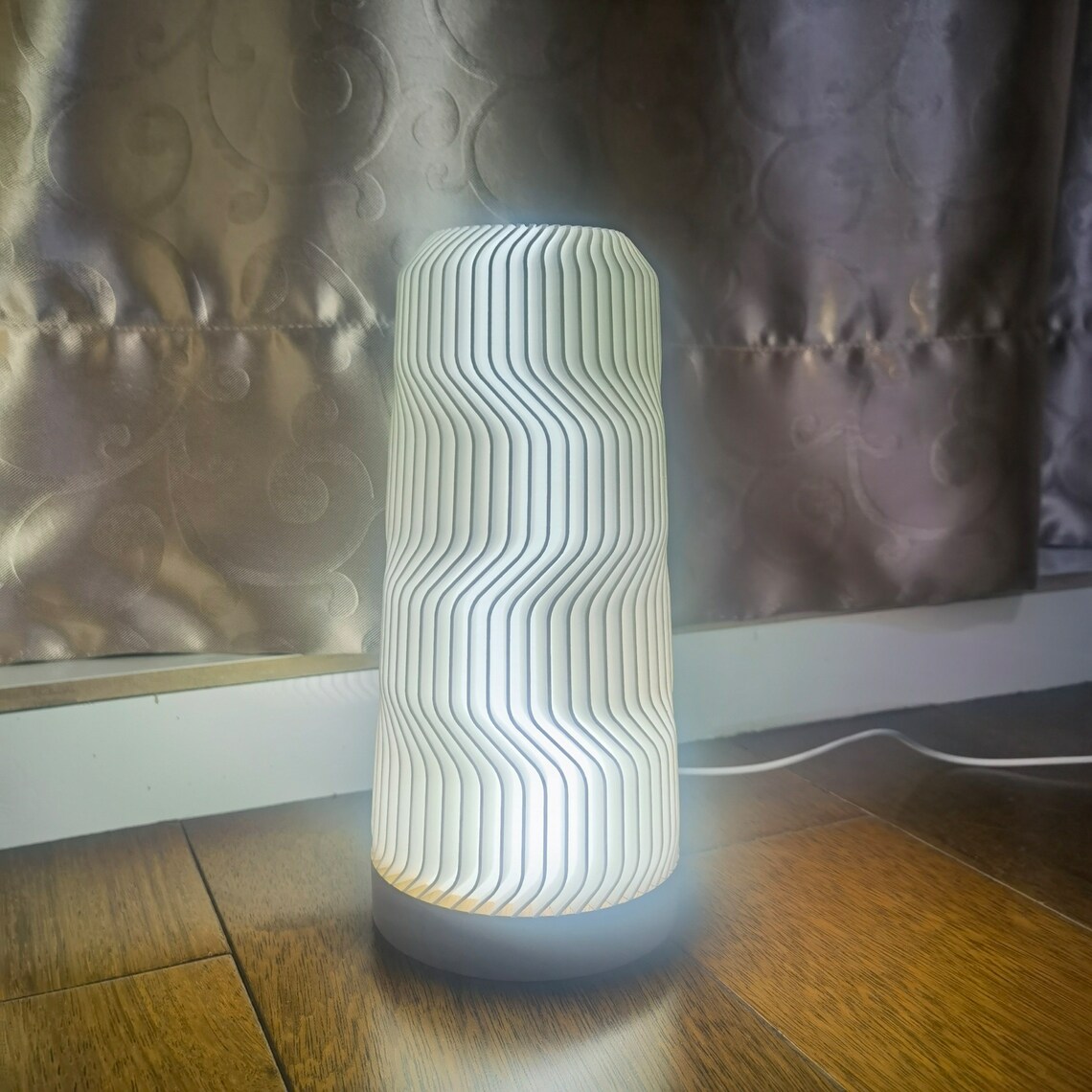 Wave Table Lamp Multicolored 3D Printed Modern Home Decor - Etsy