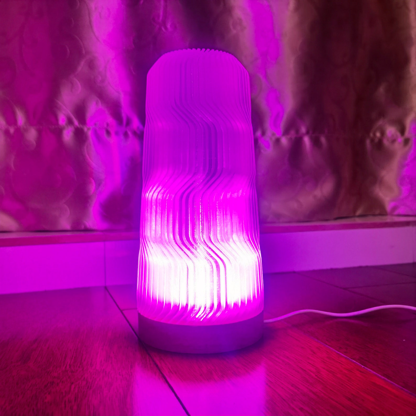 Wave Table Lamp Multicolored 3D Printed Modern Home Decor - Etsy