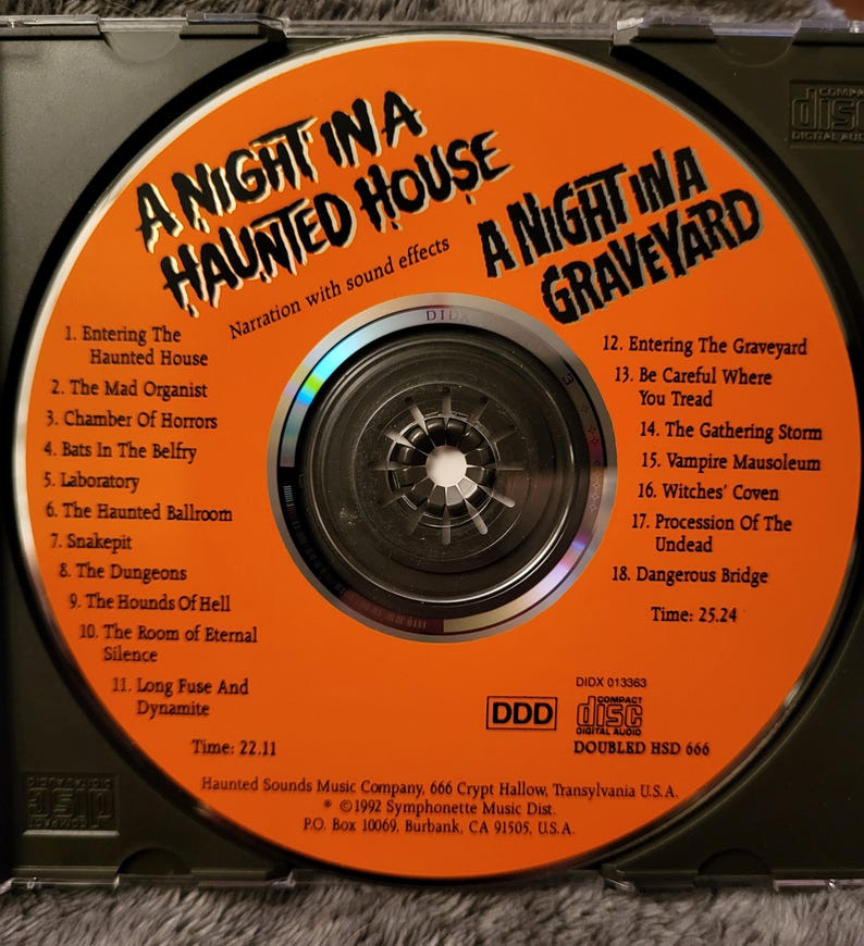 A Night in A Haunted House / A Night in A Graveyard CD - Spinetingling ...