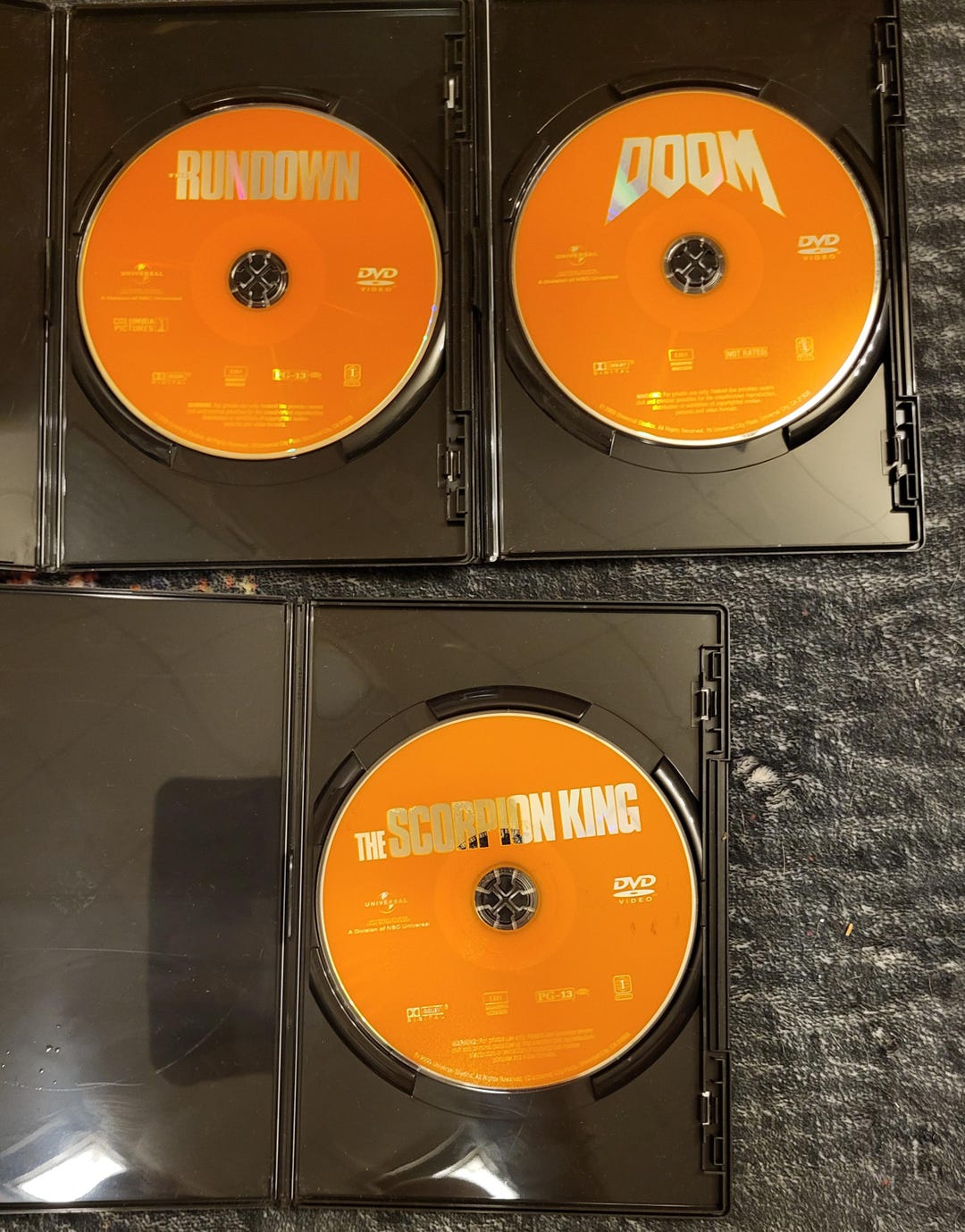 Dwayne “the Rock” Johnson Collection Dvds Doom, the Rundown and the ...