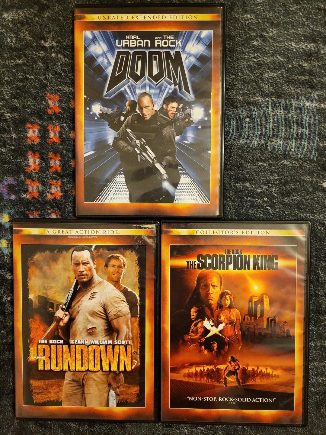 Dwayne “the Rock” Johnson Collection Dvds Doom, the Rundown and the ...