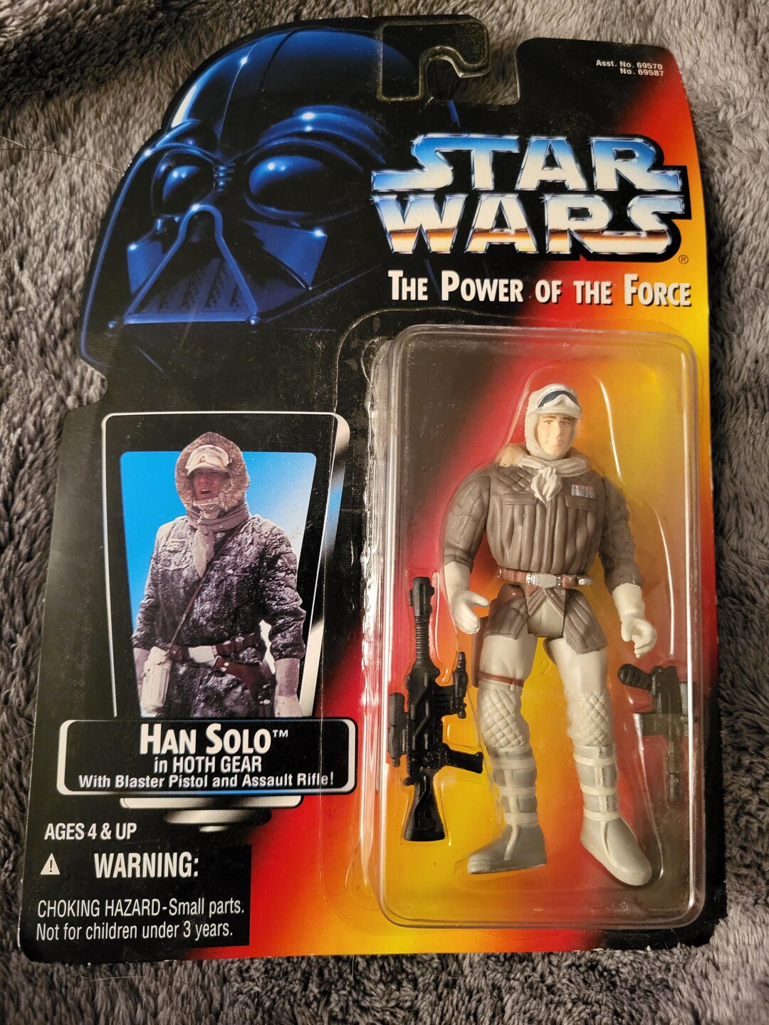Star Wars the Power of the Force Han Solo in Hoth Gear With Blaster ...
