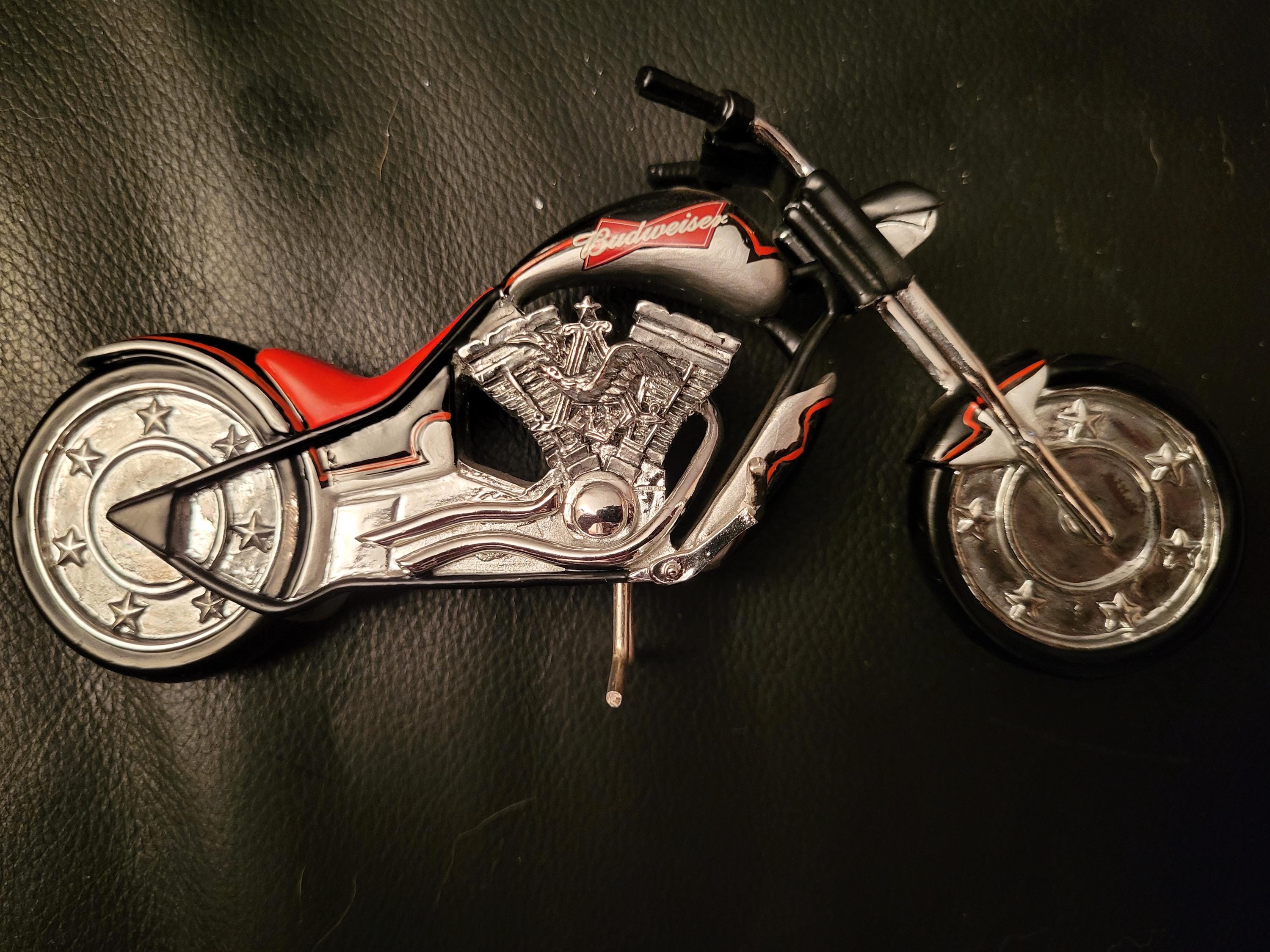 Budweiser Motorcycle Barware 6 Inch Figurine 2008 Hamilton Collection ...