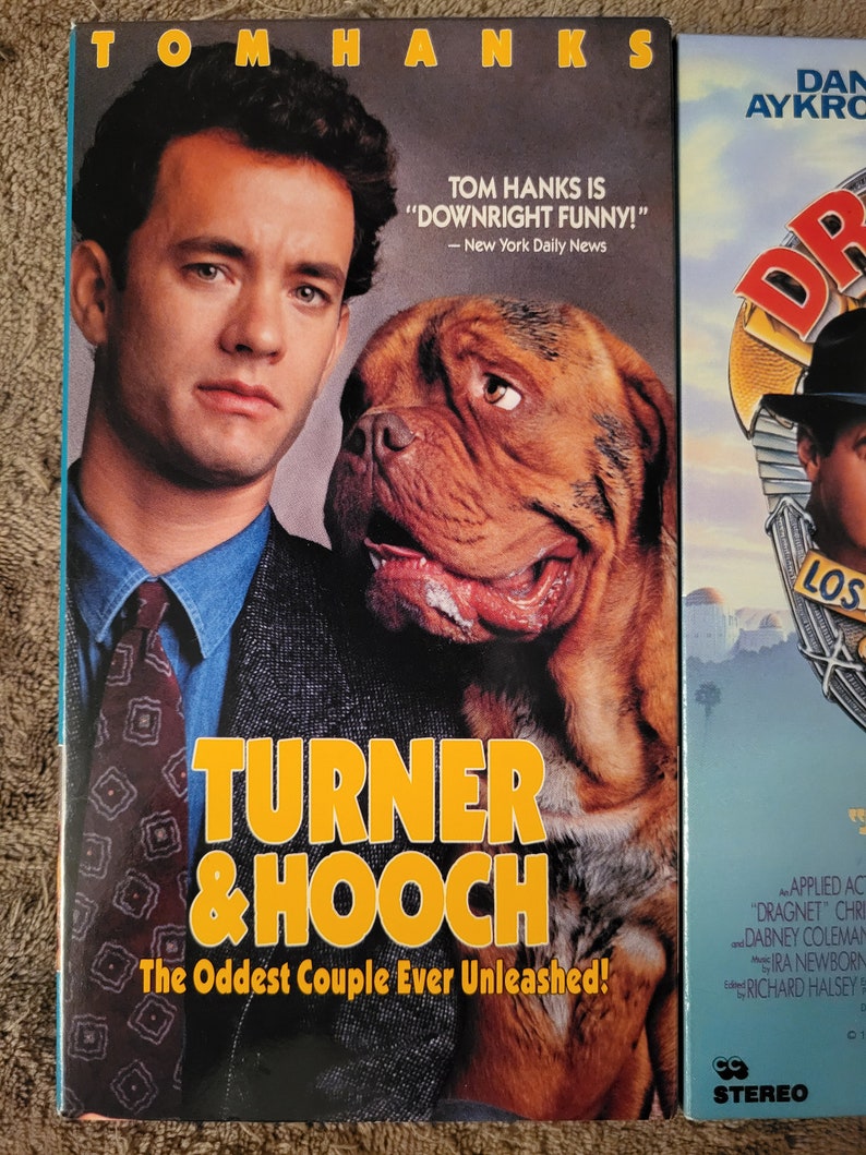 Tom Hanks Collection VHS Dragnet, Turner and Hooch - Etsy