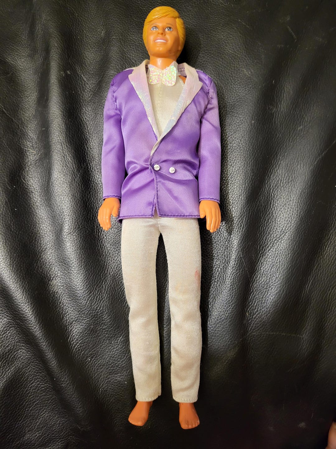 Barbie - My First Ken Doll 1989 Blonde Hair Purple Tuxedo Jacket White ...