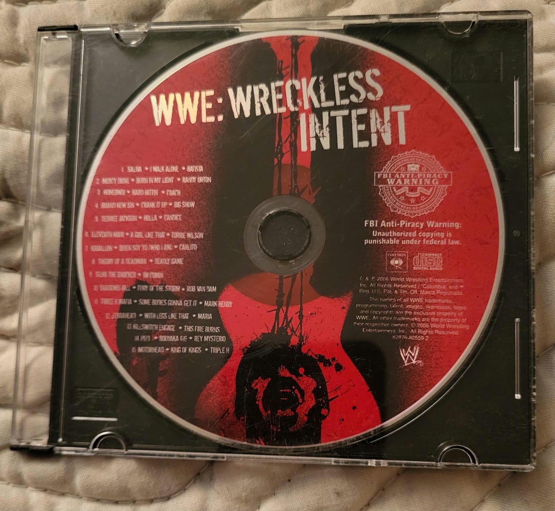 WWE: Reckless Intent CD 2006 - Etsy