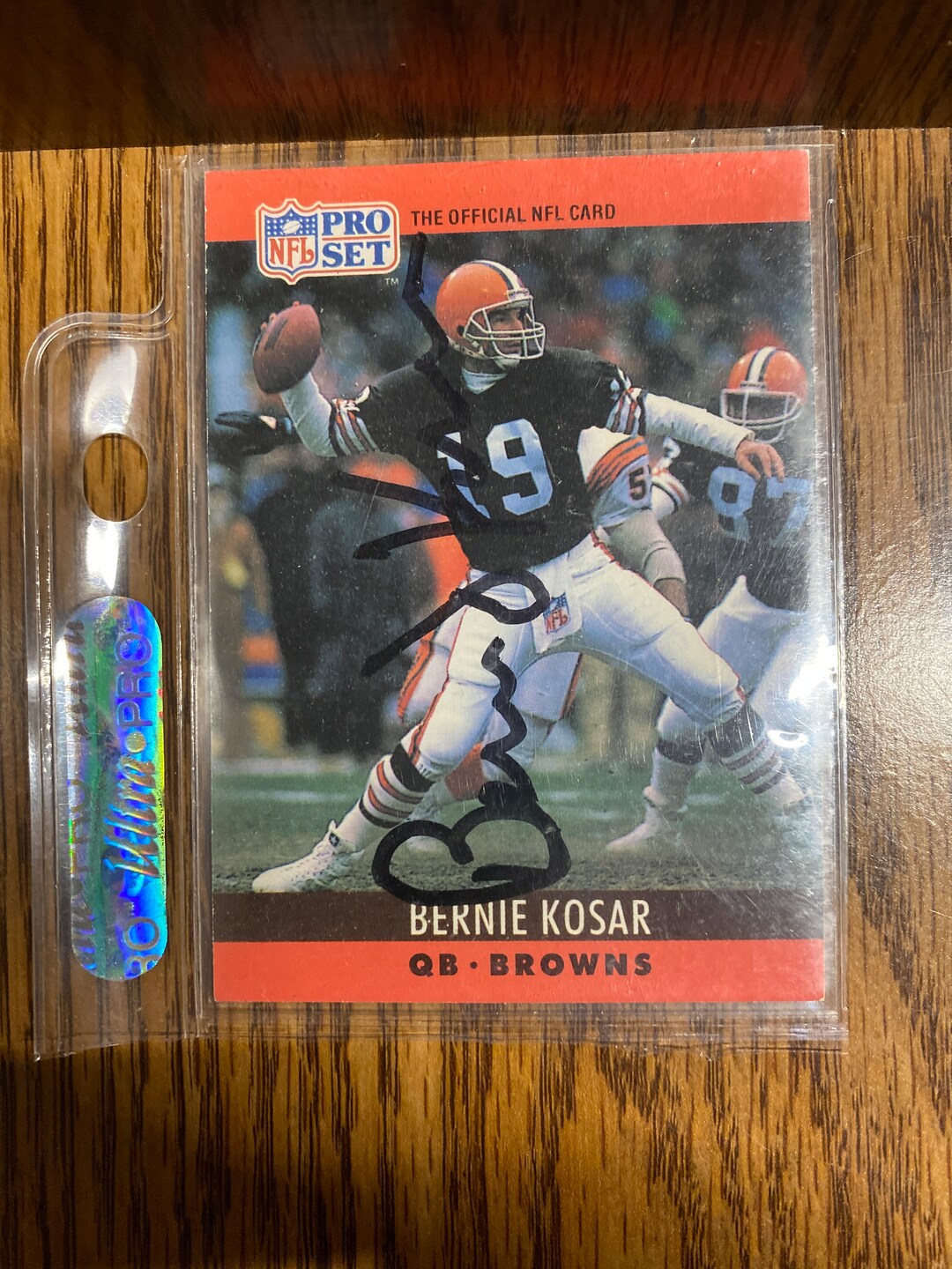 Bernie Kosar Autographed 1990 Pro Set Card Football - Etsy