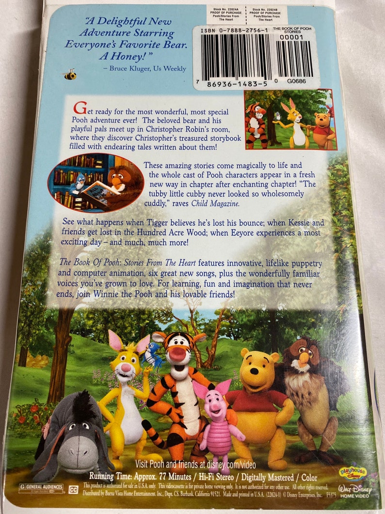 Winnie the Pooh Seasons of Giving and the Book of Pooh VHS - Etsy
