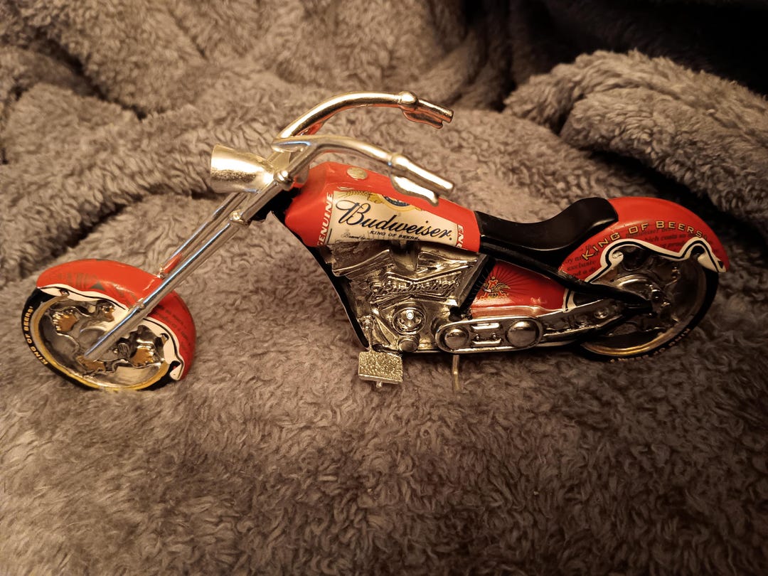 Budweiser Motorcycle Chopper Barware 7 Inch Figurine 2008 Hamilton ...