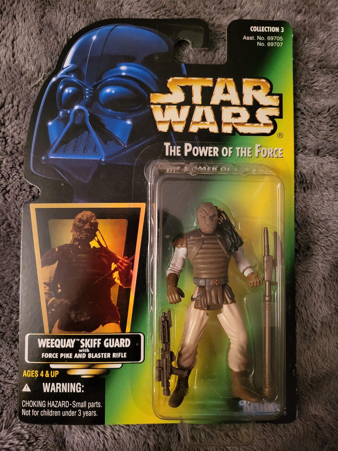 Star Wars the Power of the Force Weequay Skiff Guard With Force Pike ...