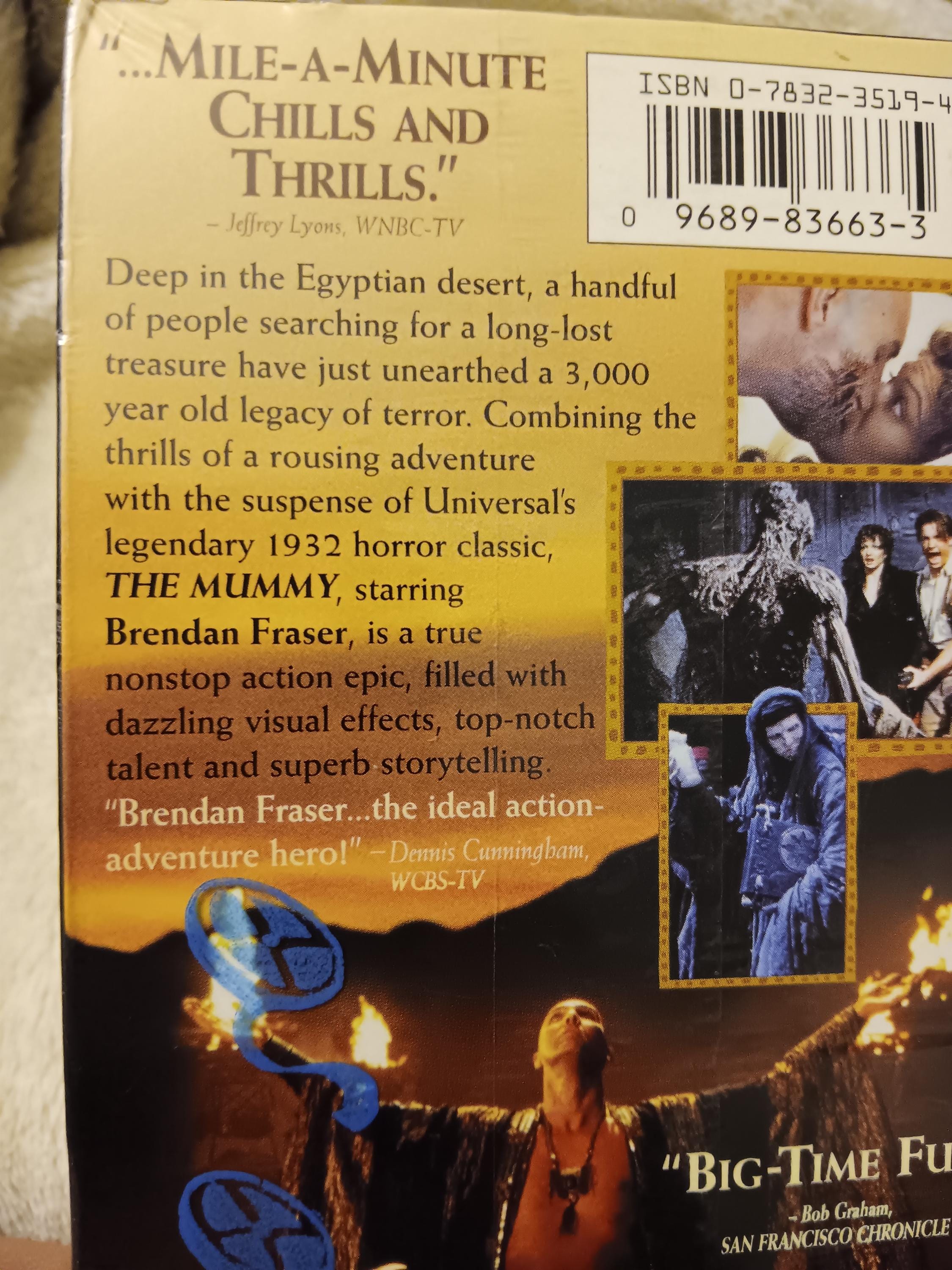 The Mummy VHS New/unopened- Brendan Fraser Rachel Weisz - Etsy